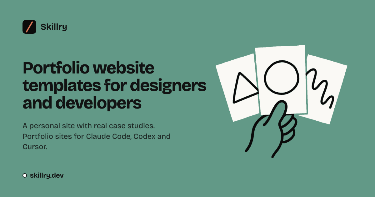 Portfolio Website Examples and Templates Made with AI Skills